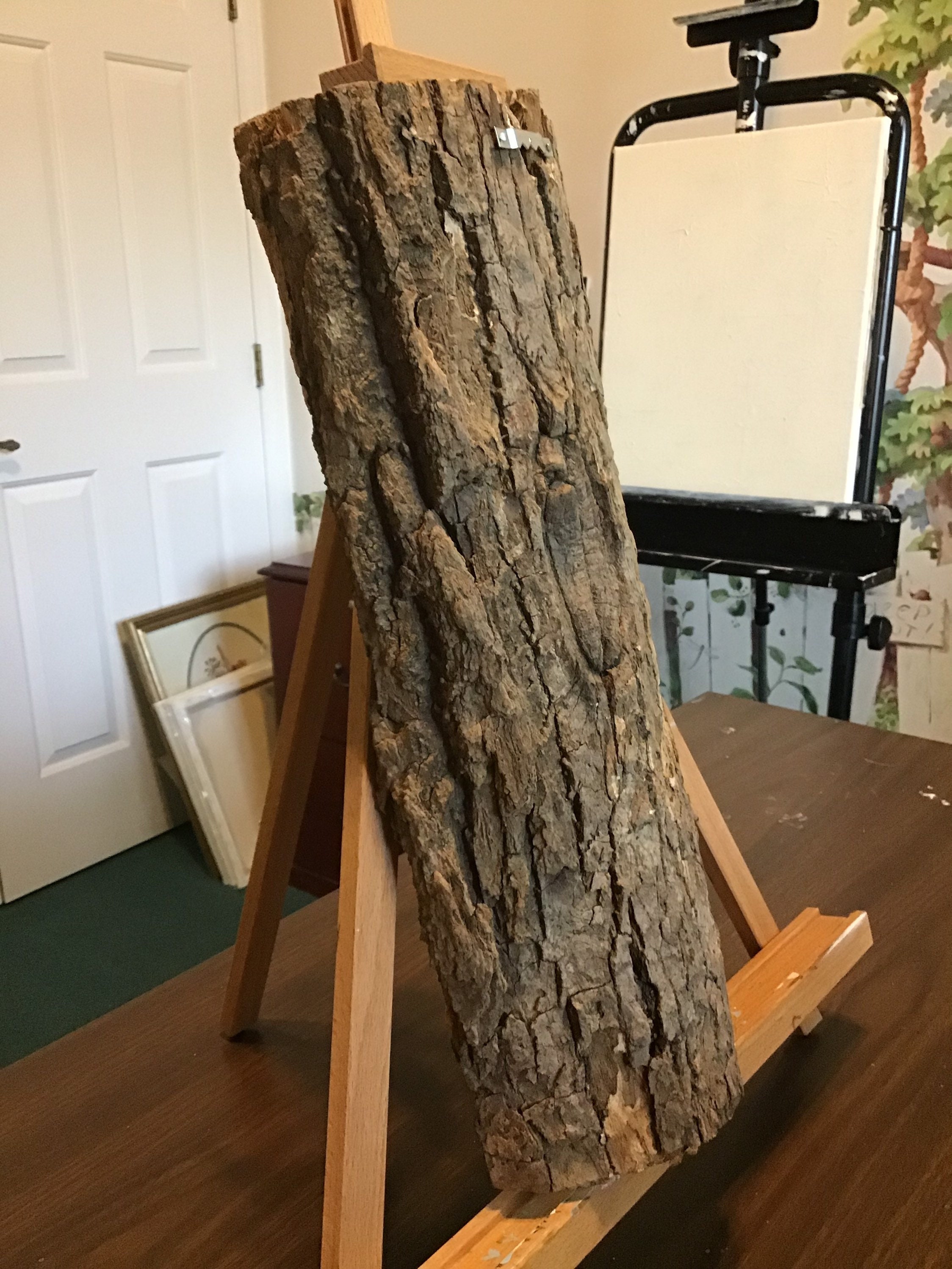 Hand Painted on Half Bark Round - Etsy