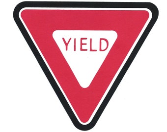 Yield Sign Party - Etsy