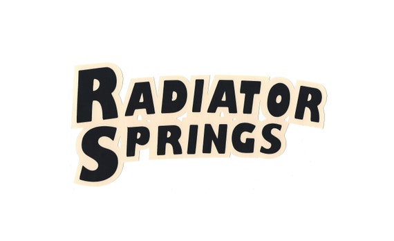 10.5x5 Radiator Springs PAPER SIGN Hand Glued Disney - Etsy