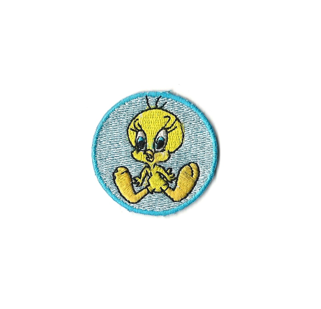 2.75" Tweety Bird Embroider IRON ON / SEW on Patch Applique Yellow ...