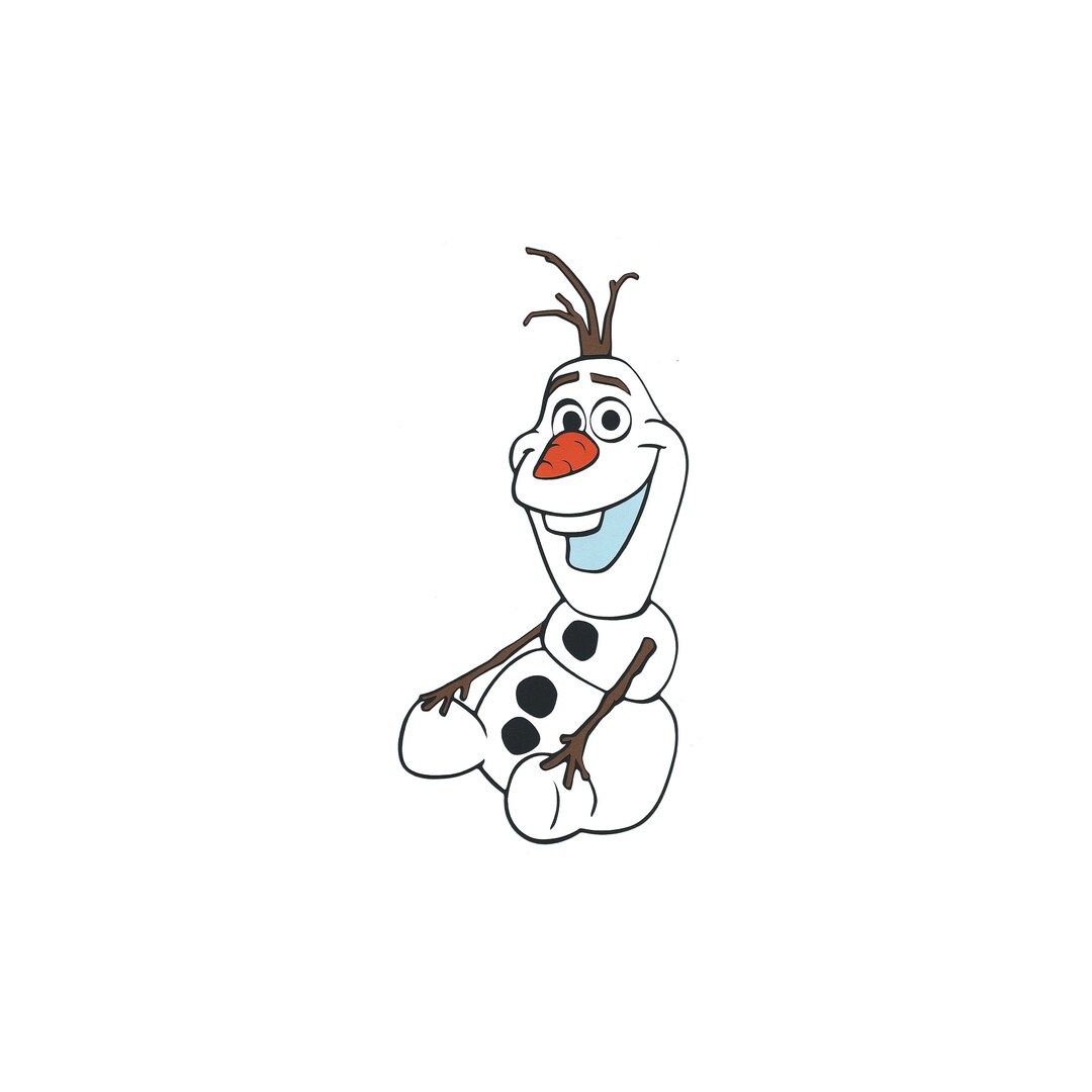 5x11" Snowman Olaf PAPER SIGN Layer Hand Glued Disney Frozen Door Sign ...