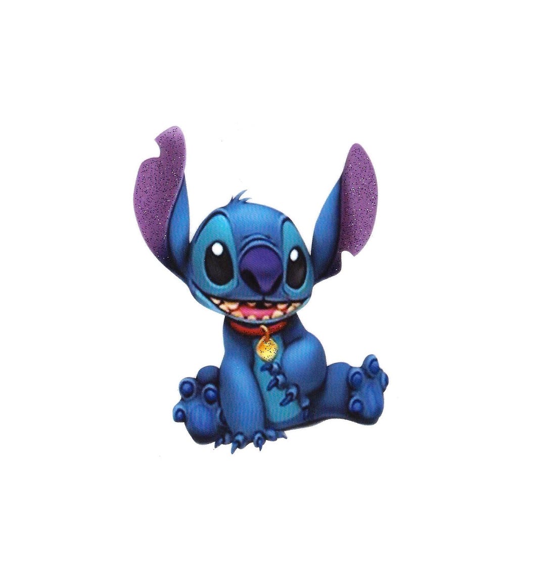2x3" STITCH Blue Alien IRON on TRANSFER Decor Heat Vinyl Easy Diy Lilo ...