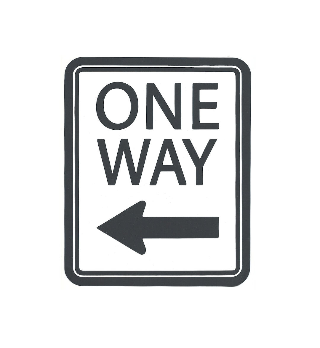 8X10 One Way PAPER SIGN main collé panneau de route en couches pour les ...
