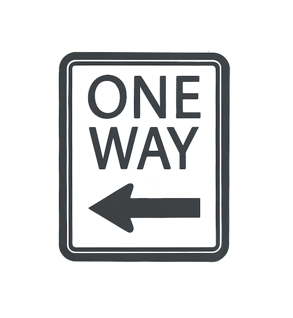 8X10 One Way PAPER SIGN a mano pegado a mano señal de - Etsy España