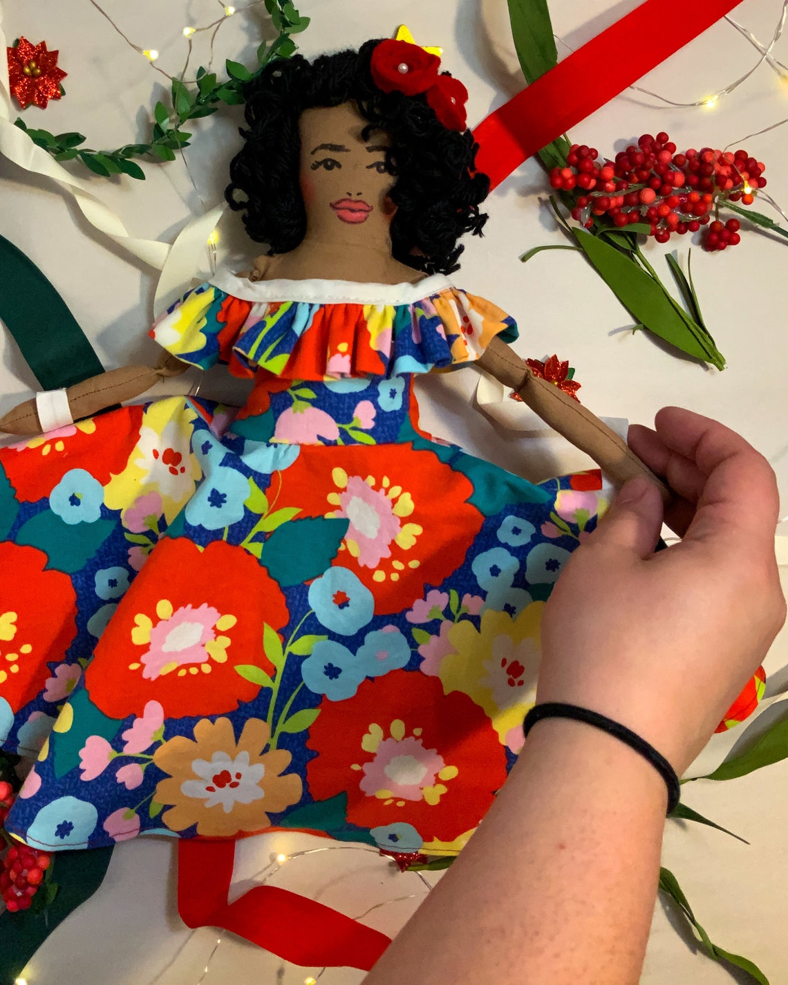 Paloma Muñeca de tela cosida a mano muñeca de reliquia de - Etsy España