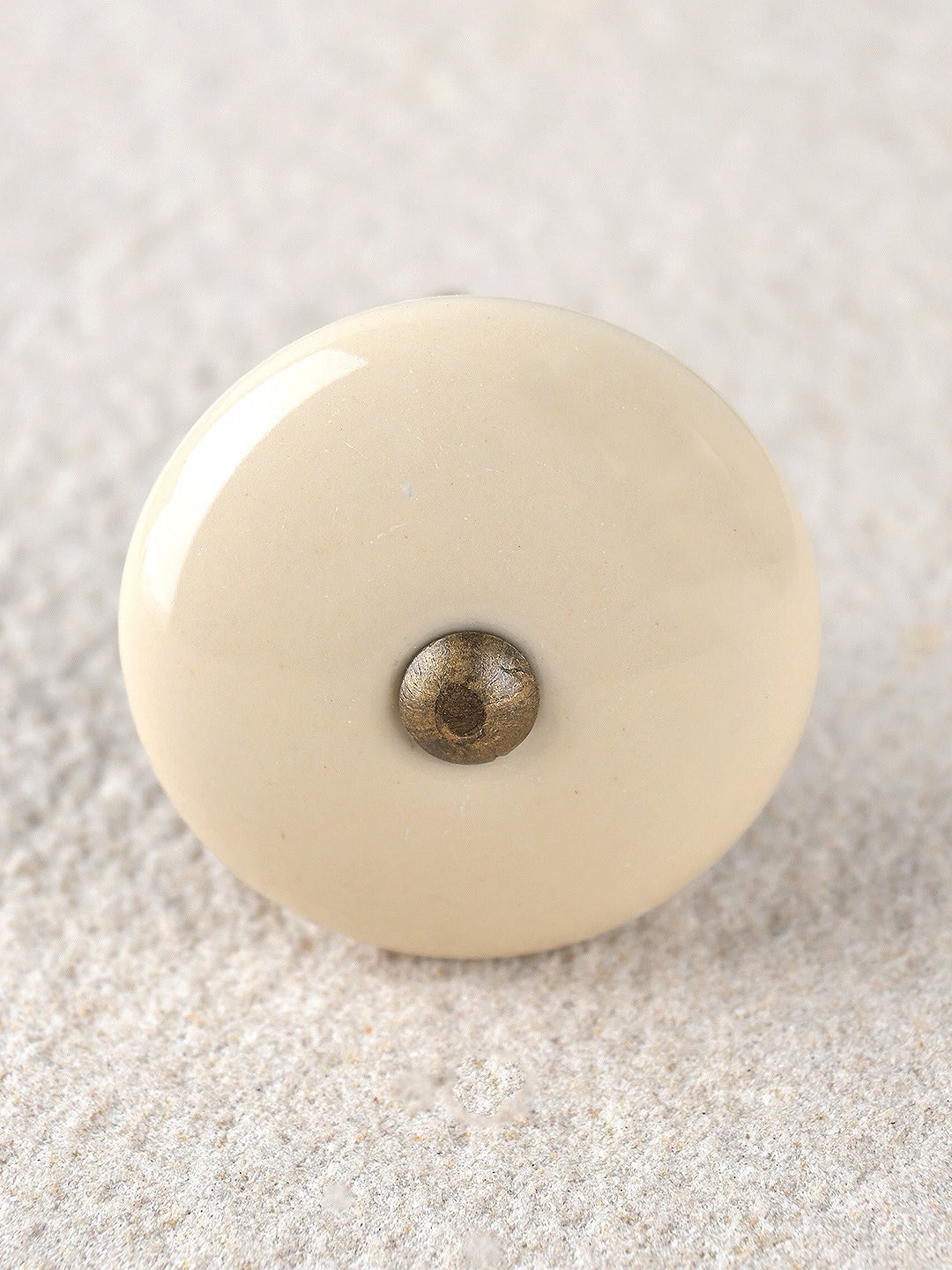 Solid Cream Shade Base Ceramic Cabinet Knobs Furniture Door Ceramic Knobs Ceramic Knob sold in ...