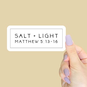 Salt Light Stickers Christian Stickers Religious Decals - Etsy