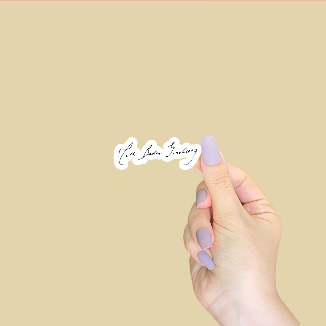 Ruth Bader Ginsburg Signature, Womens Rights Sticker, Pro Choice ...