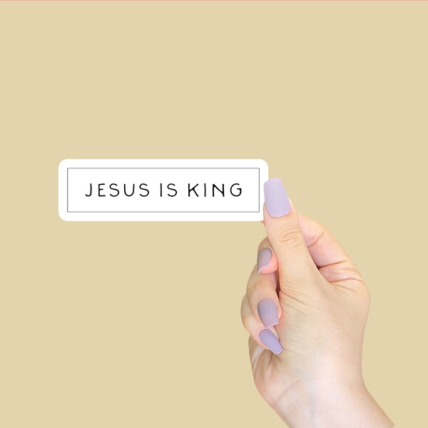 Jesus is King Stickers - Etsy