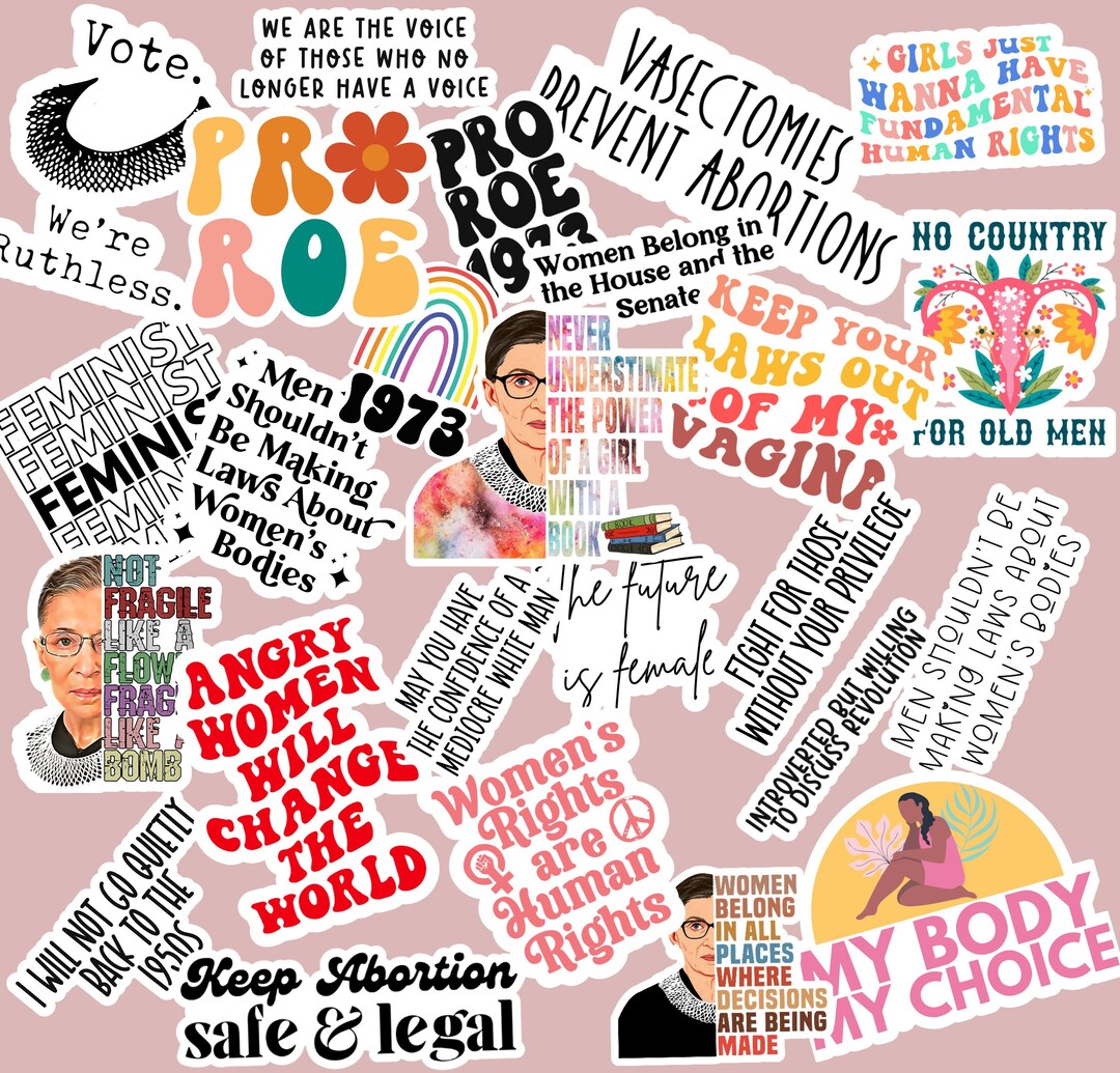 Bundle Stickers, Feminist Stickers, Women's Rights Sticker, Activists ...