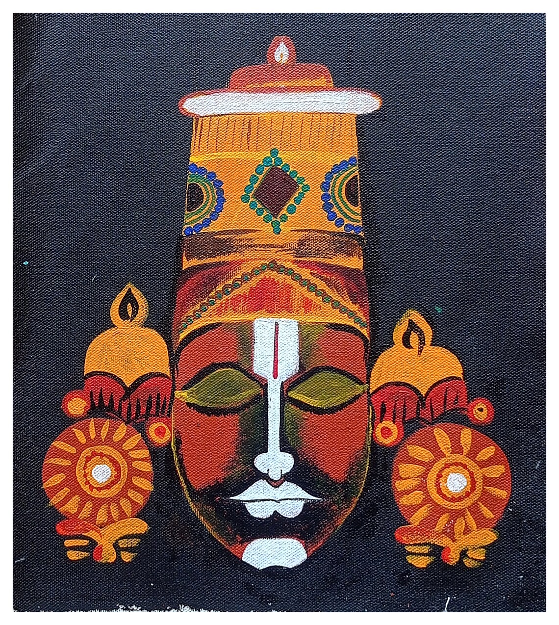 God photo Handmade Acrylic Color Canvas Painting | Etsy