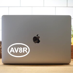 AV8R - Airplane Decal for Car, Laptop, Hydro Flask, Cups, Headset ...