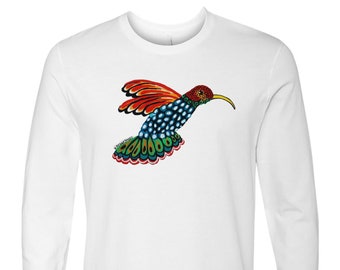 Hummingbird Long Sleeve T-shirt - Etsy