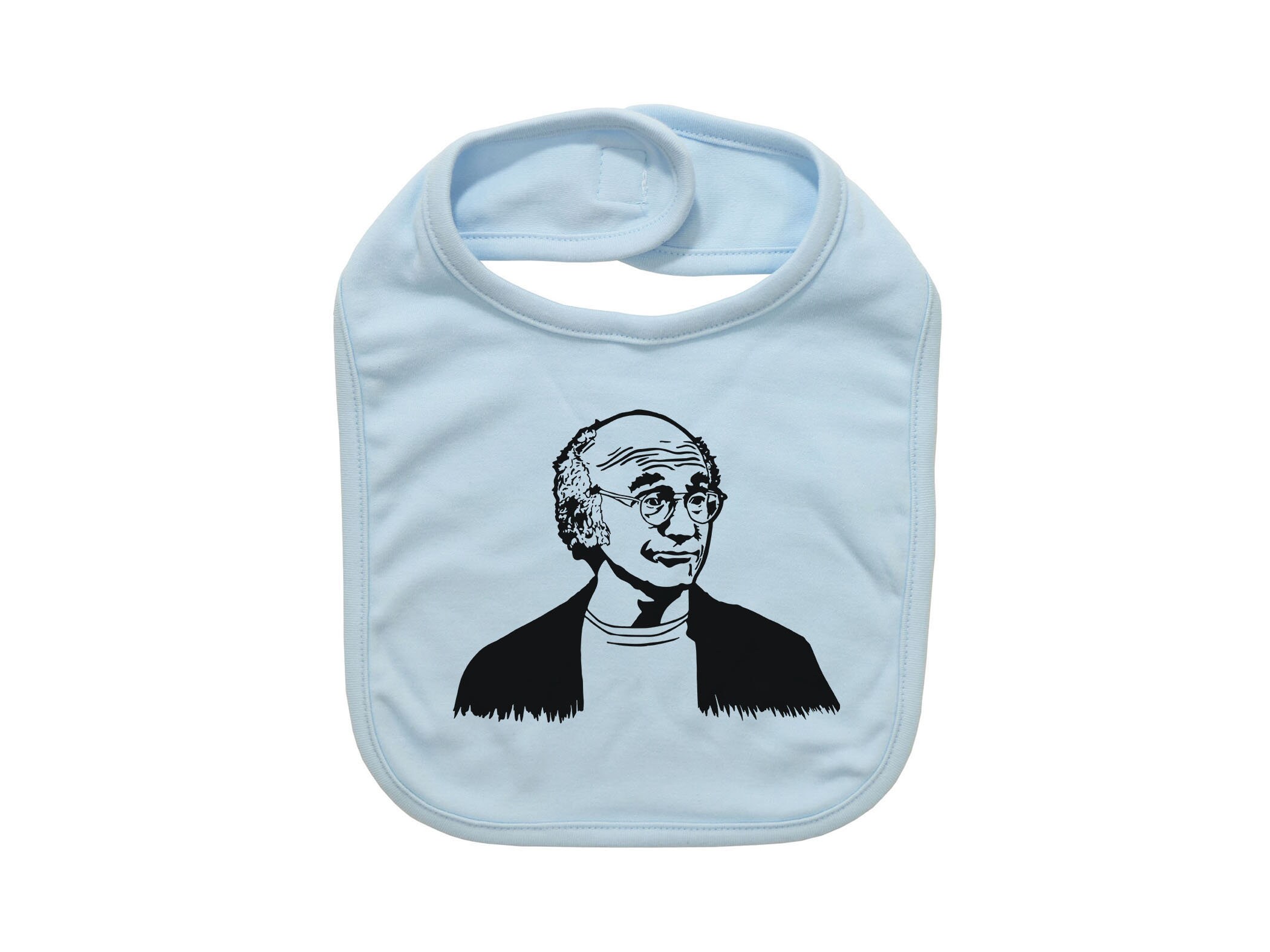 Funny Bib LARRY DAVID Baby Bib Cute Bibs Burp Cloth Baby | Etsy