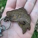 Largemouth BASS KEYCHAIN, Wood Fishing Keychain, 3D Wood Fishing Tag ...