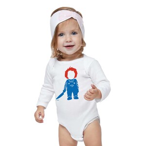 Chuckie Onesie®, CHUCKY, the Good Guys, Newborn, Horror Themed Onesie ...
