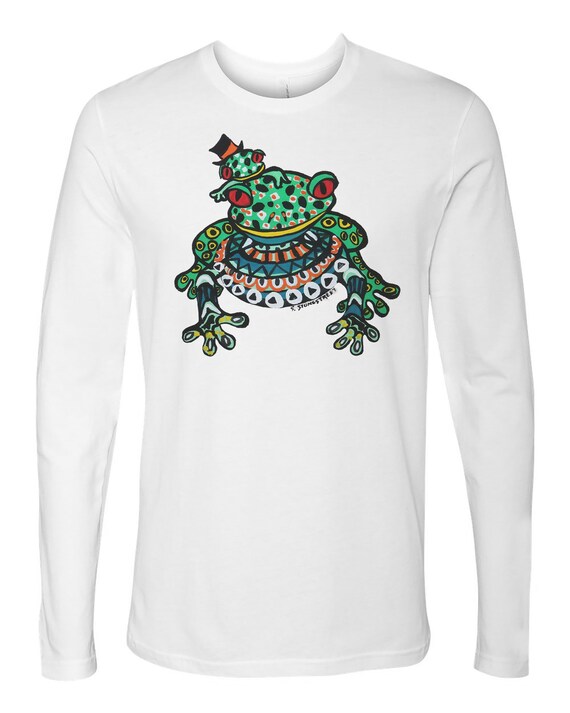 Funny Frog Shirt BIG FROG LITTLE Frog Unisex Long Sleeve T | Etsy