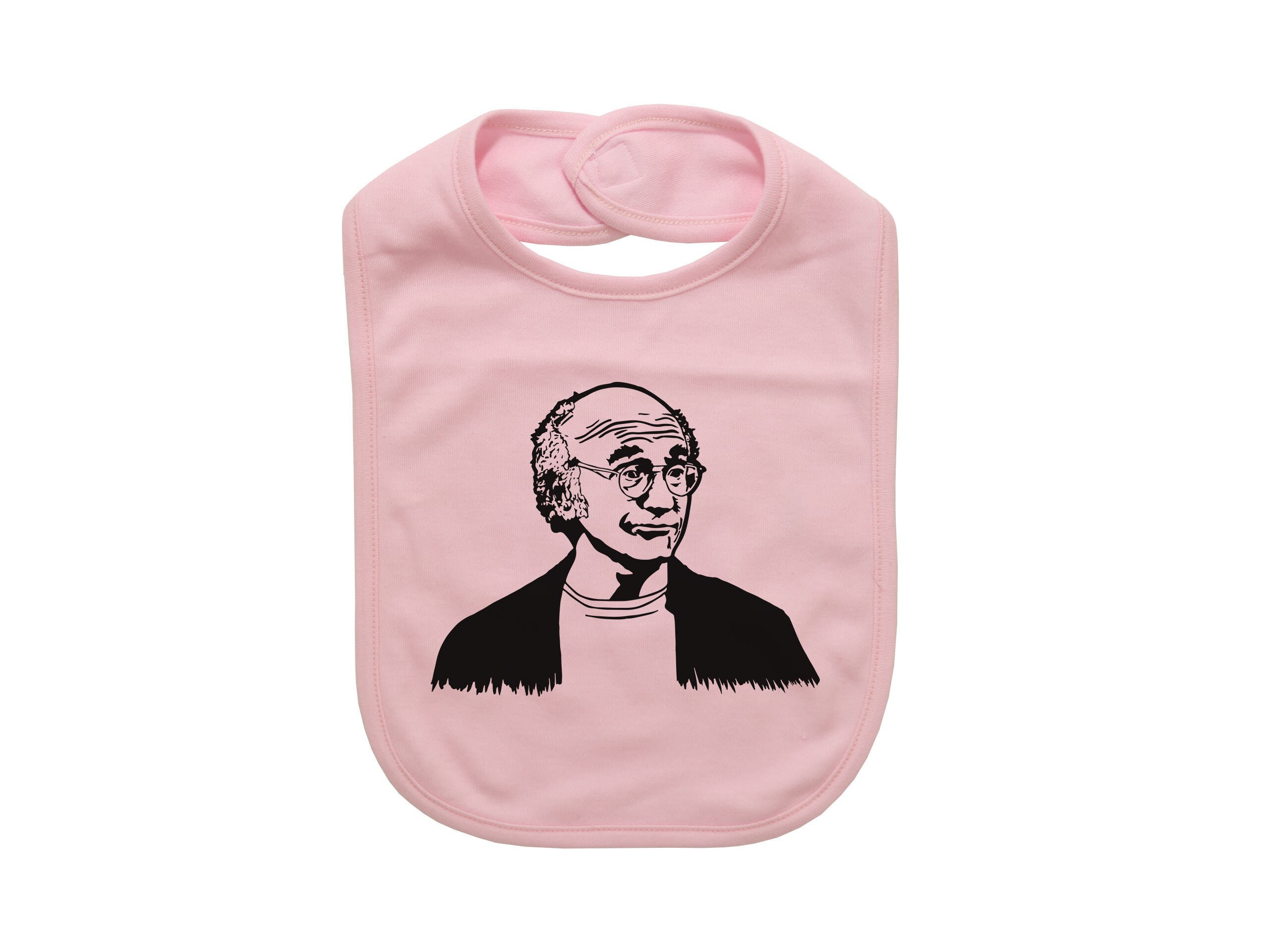 Funny Bib LARRY DAVID Baby Bib Cute Bibs Burp Cloth Baby | Etsy