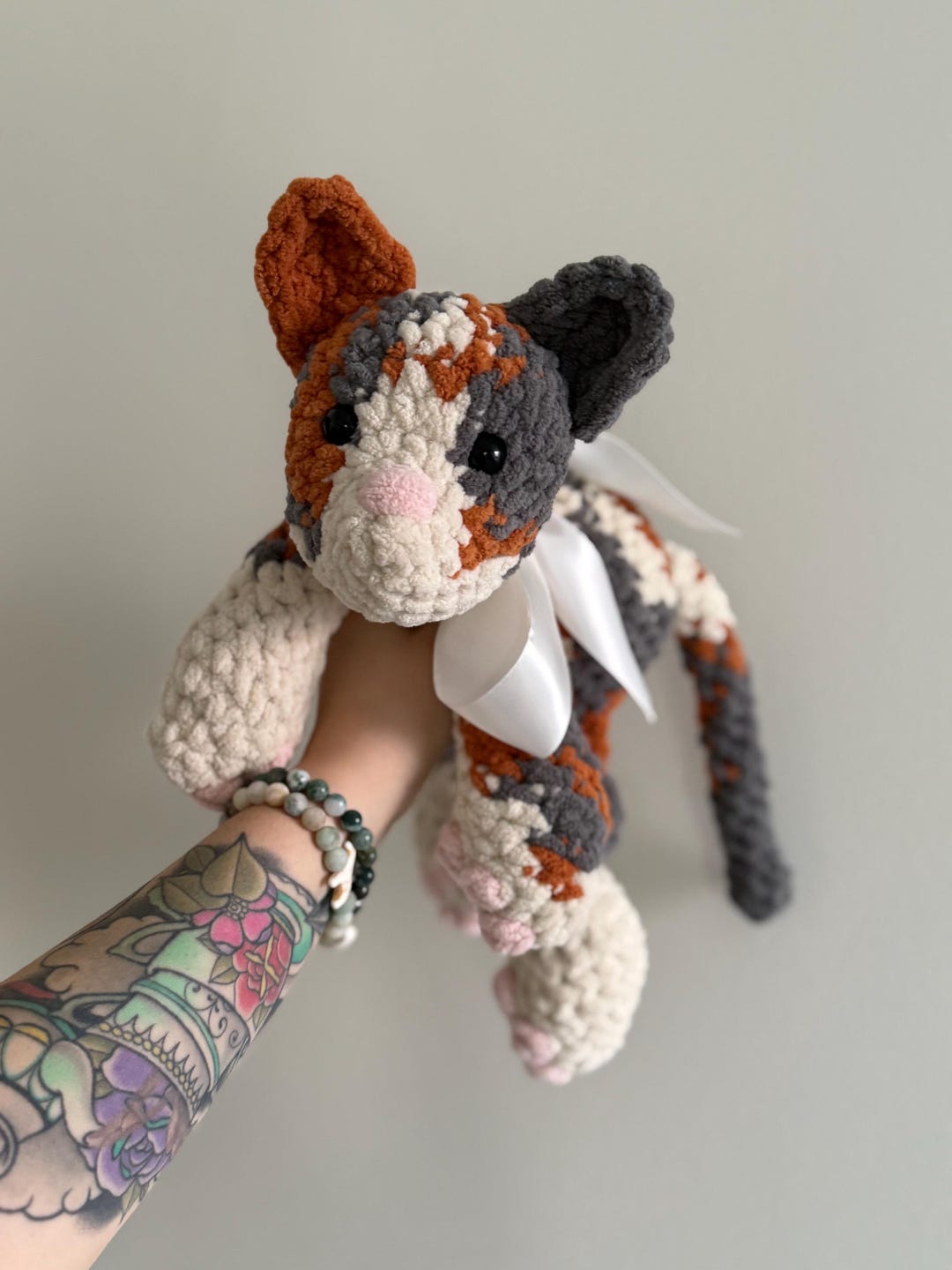 Custom Kitty Cat Crochet Plushie 16” | Cat Stuffie | Amigurumi | Made ...