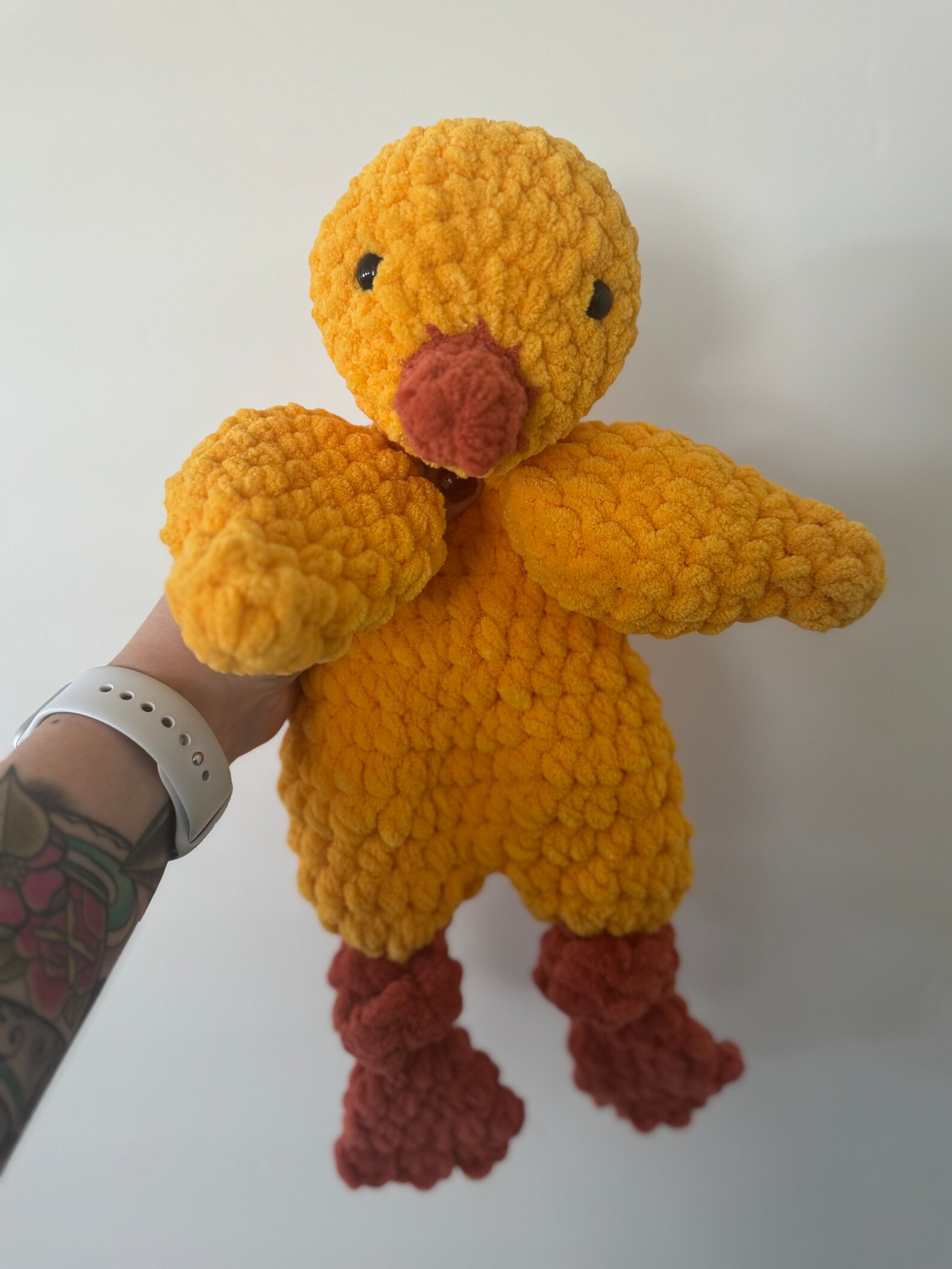 Chicken / Chick Handmade Crochet Lovey Snuggler Amigurumi Made to Order ...