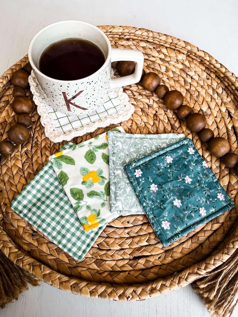 Super Easy Coaster Sewing Pattern: Beginner Friendly (PDF With Video ...