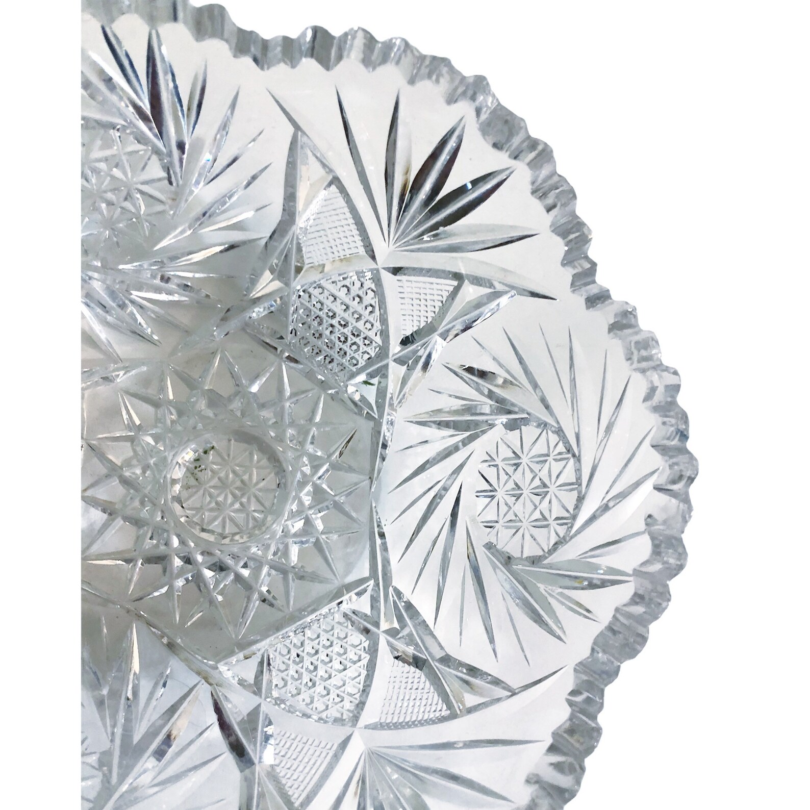 Crystal Berry, 8 Bowl, Brilliant Period, Sawtooth Edge, Pineapple and ...