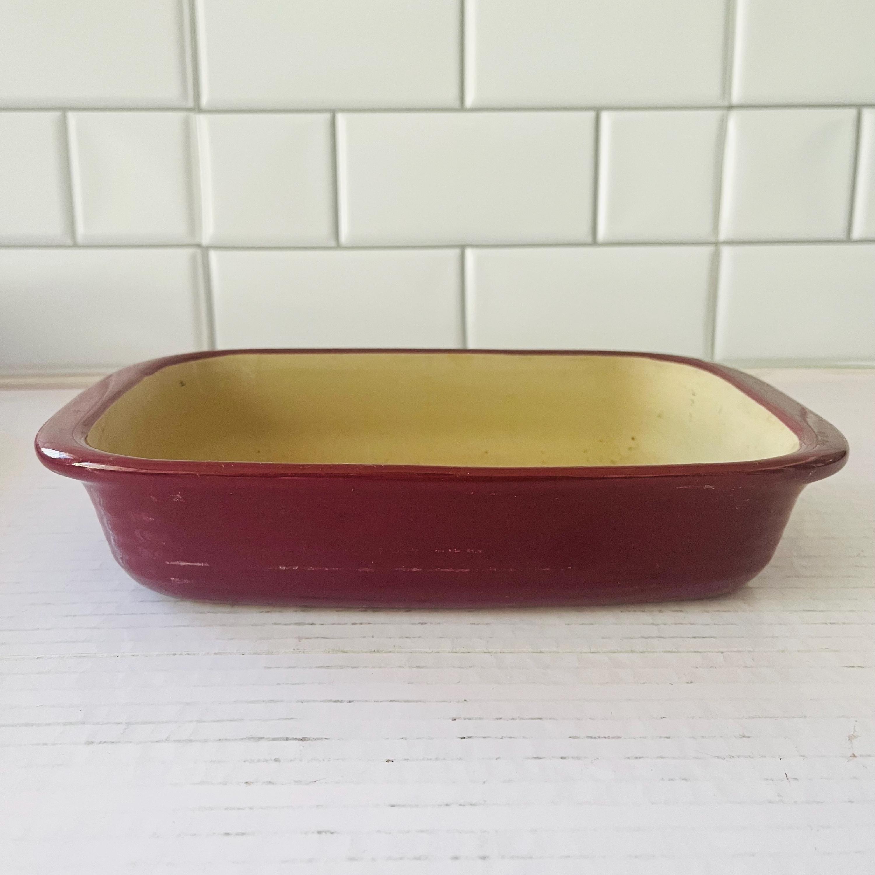 The Pampered Chef New Tradition Burgundy Stoneware USA Cookware ...