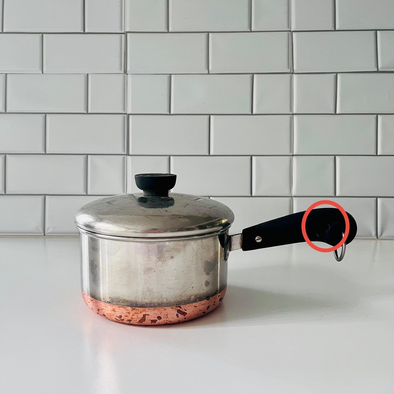 Vintage PRE 1968, 1801 Revere Ware, Copper Bottom Cookware, Double Ring ...