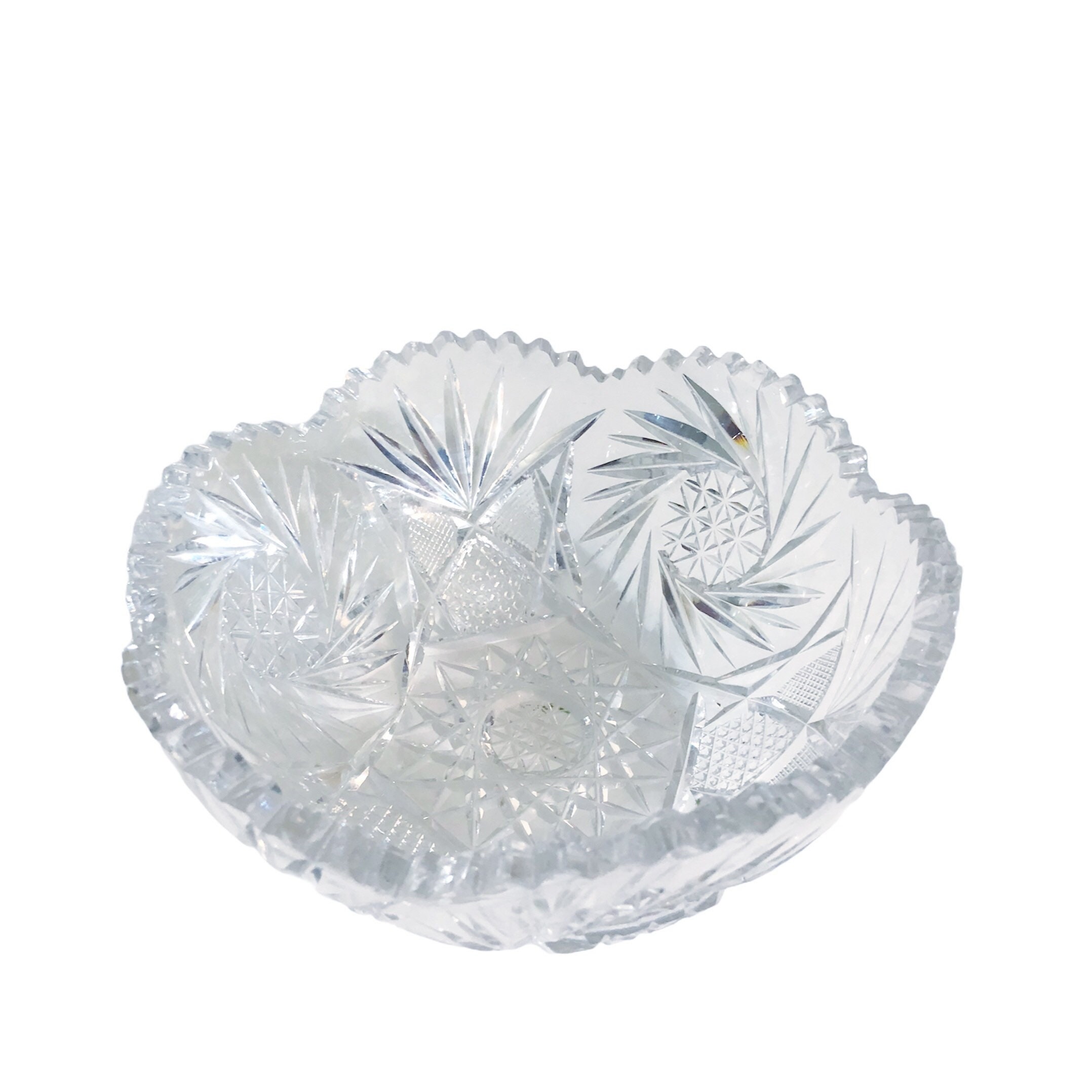 Crystal Berry, 8 Bowl, Brilliant Period, Sawtooth Edge, Pineapple and ...