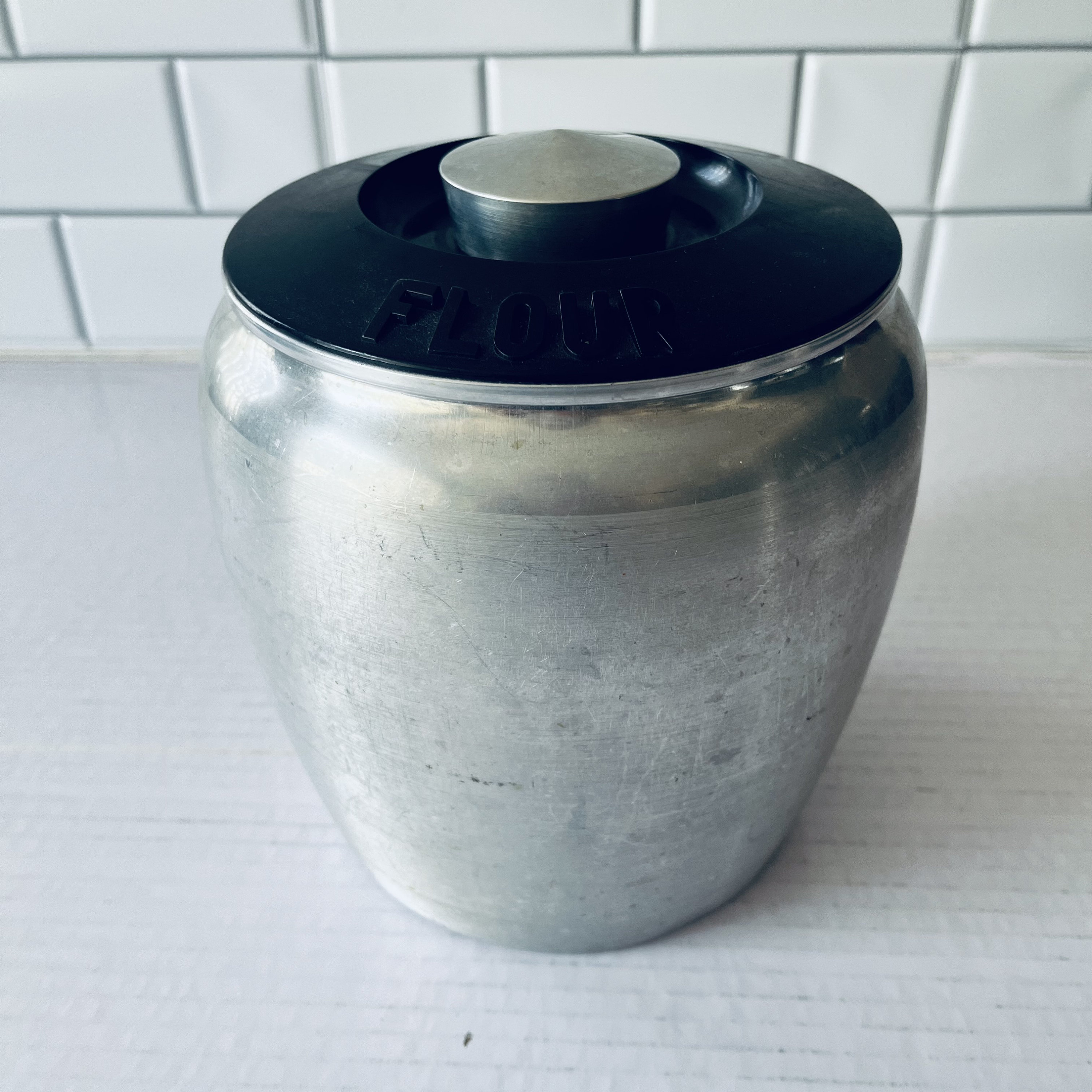 Kromex Aluminum Canisters, Cake Carrier, Beacon Ware Pitcher, Vintage ...