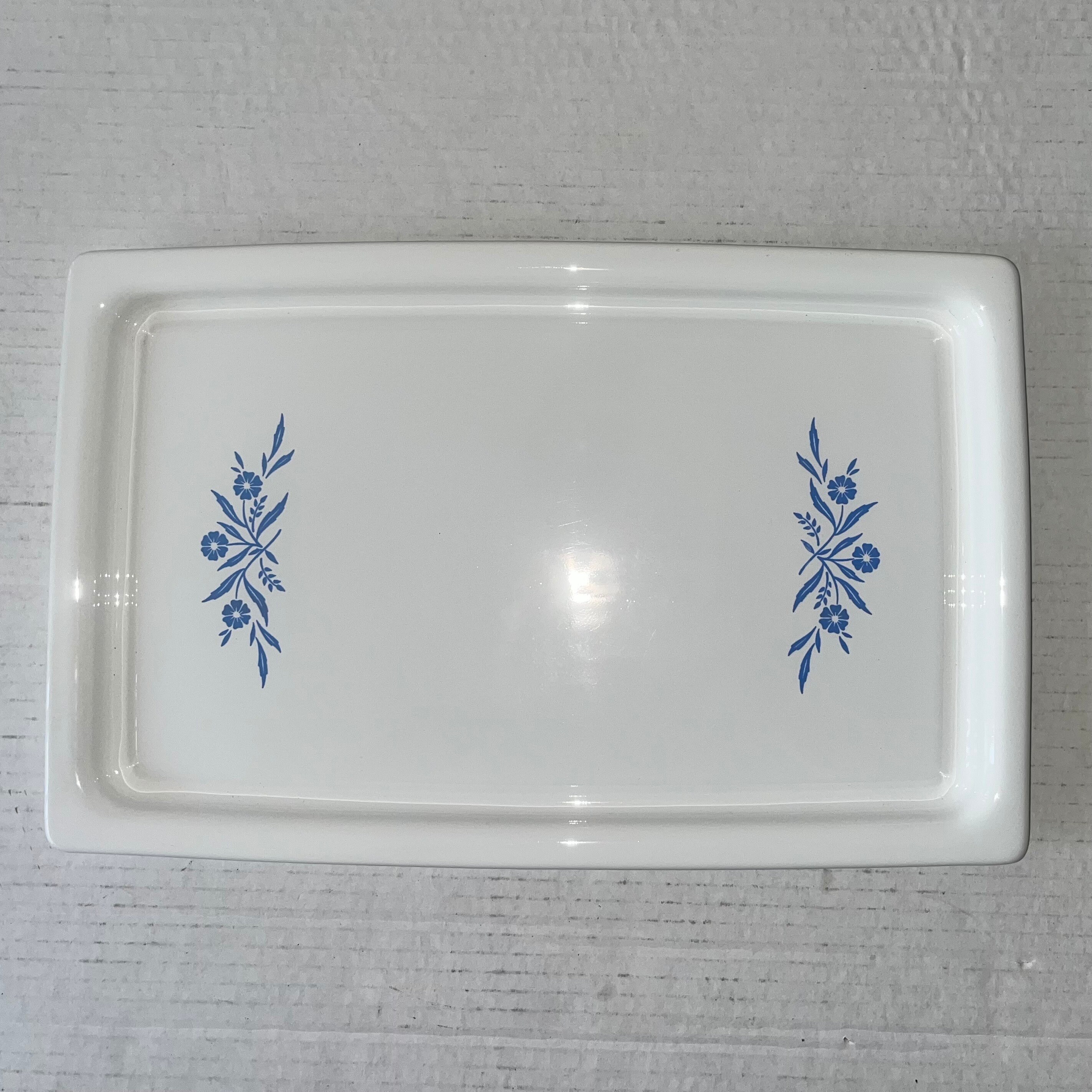Vintage Corning Ware, Blue Cornflower, Milk White Glass Ovenware, Loaf ...