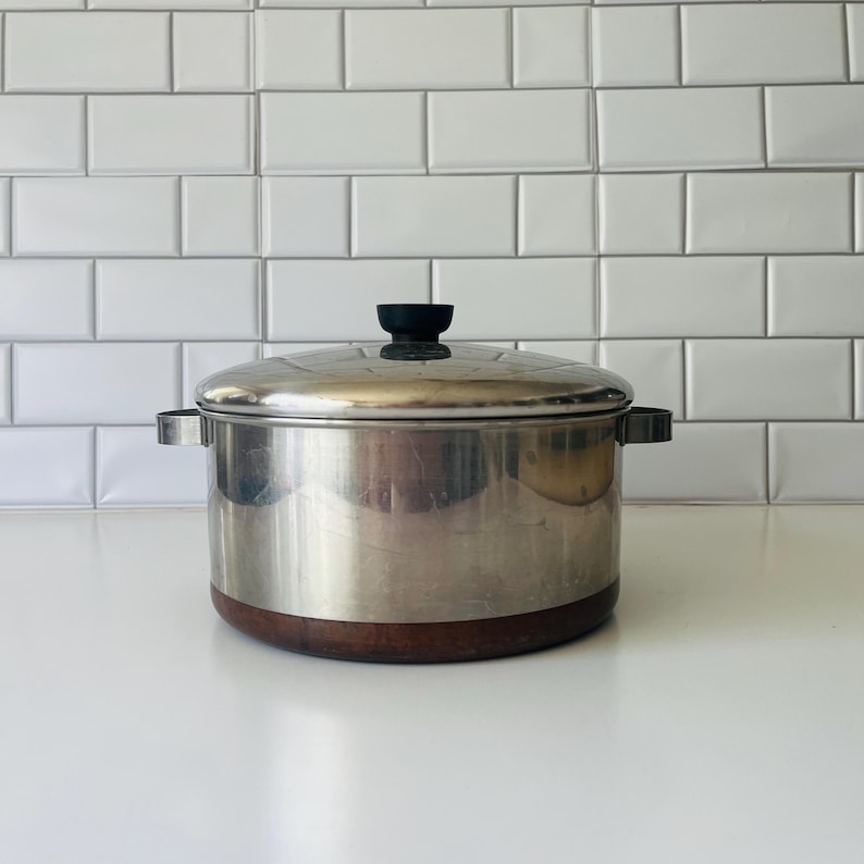 Vintage PRE 1968, 1801 Revere Ware, Copper Bottom Cookware, Double Ring ...