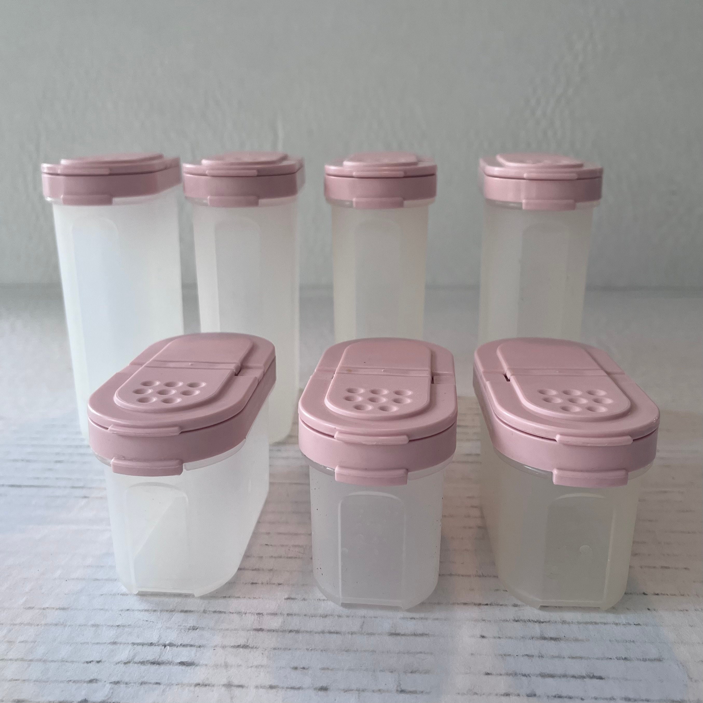 Vintage Tupperware, Modular Mate, Spice Rack, Pink, Grey, Ivory ...
