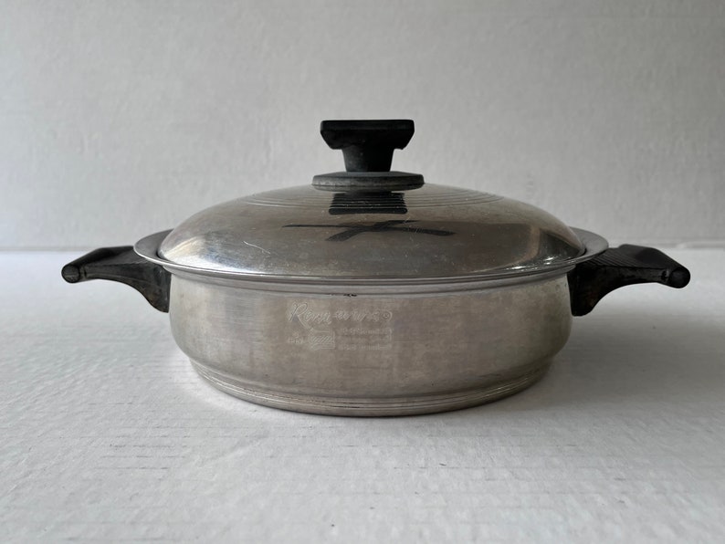 Vintage Rena Ware Multi Ply Cookware, USA 3 Ply Pan, 6 QT Stainless ...
