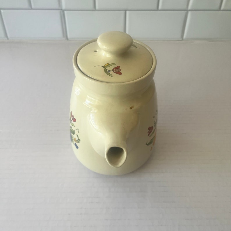 Vintage Provincial by Home Concepts Stoneware, Tea Pot, Shaker, Floral ...