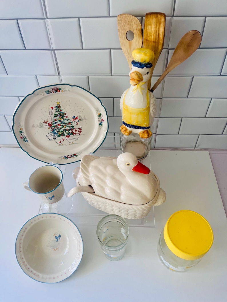 Vintage Geese Country Kitchen, Aunt Rhody, Brick Oven, Carlton Duck ...
