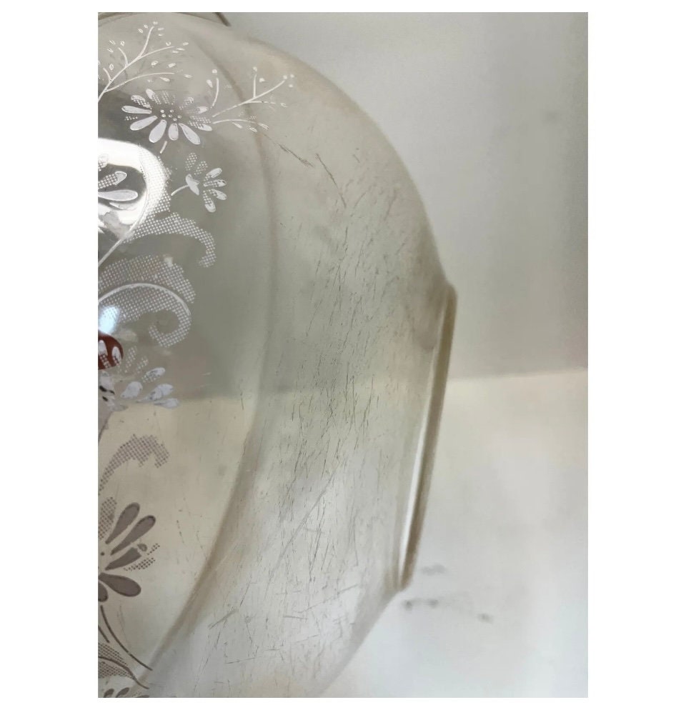 Vintage Pyrex Colonial Mist White Lace Clear Nesting Bowl - Etsy