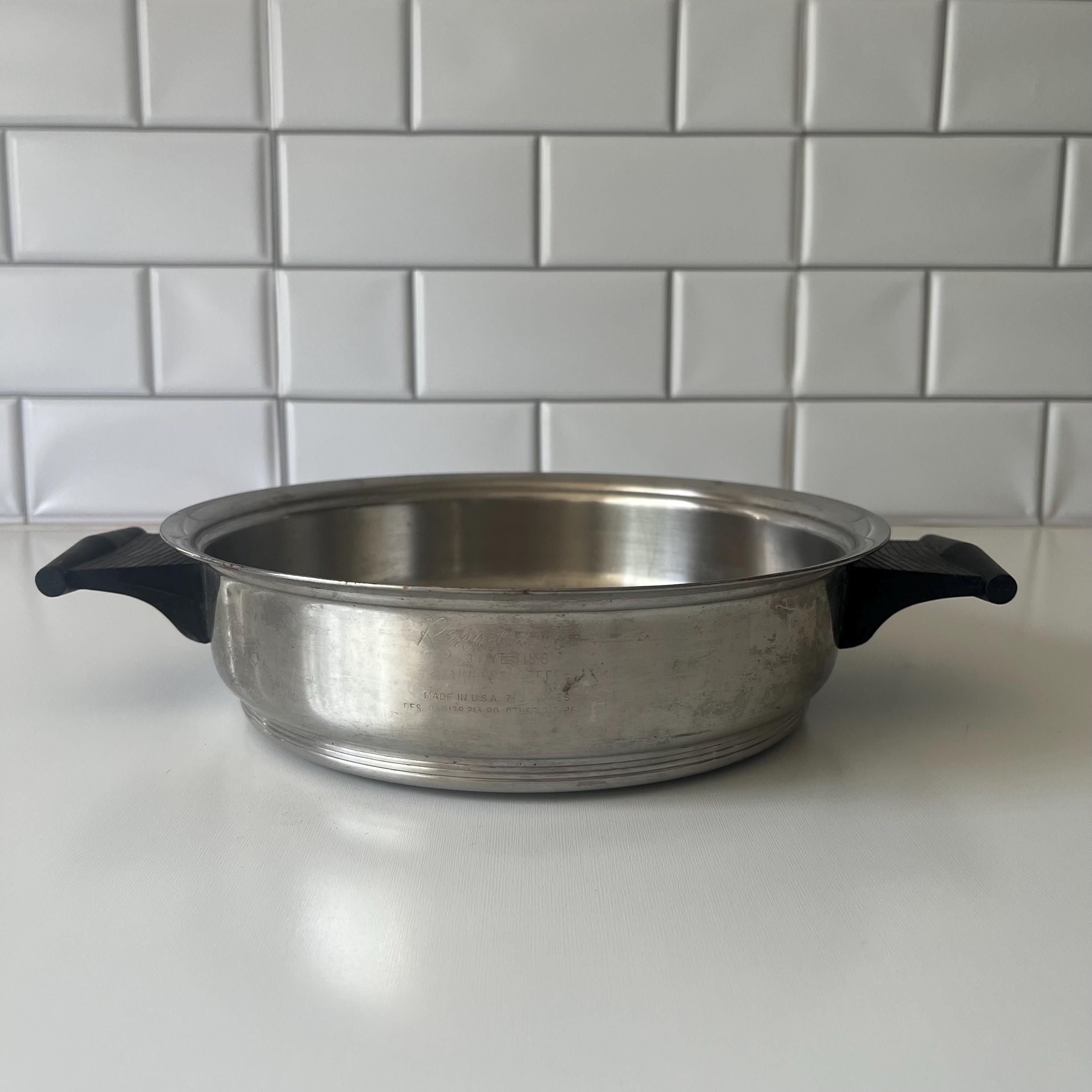 Vintage RENA WARE Cookware, Stock Pot, Stainless Steel 3 Ply, USA ...