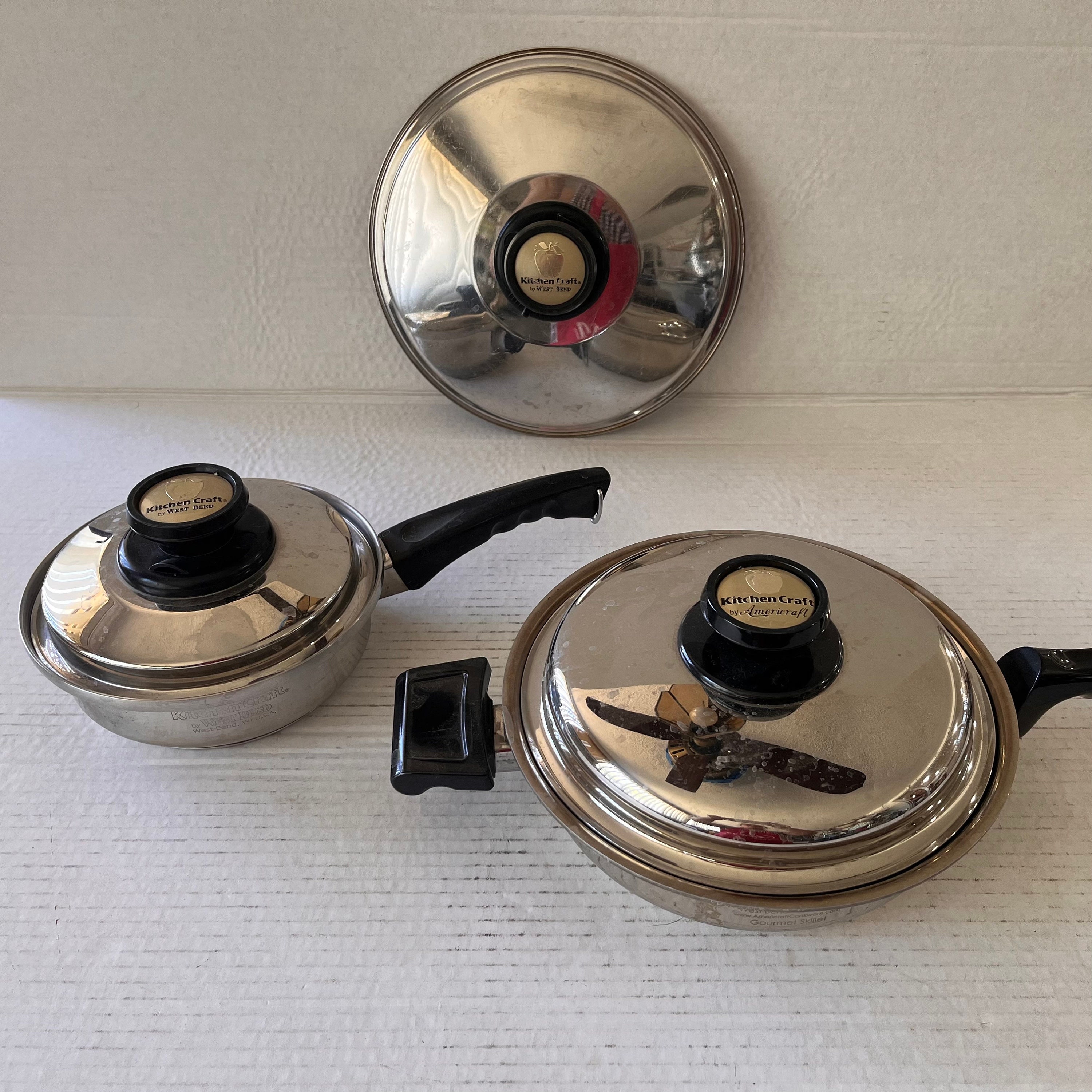 Vintage Kitchen Craft by West Bend, Americraft Cookware, Stainless ...