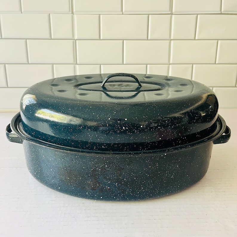 Vintage Enamelware, Peltre Stockpot, Replacement Lids, Cottagecore ...