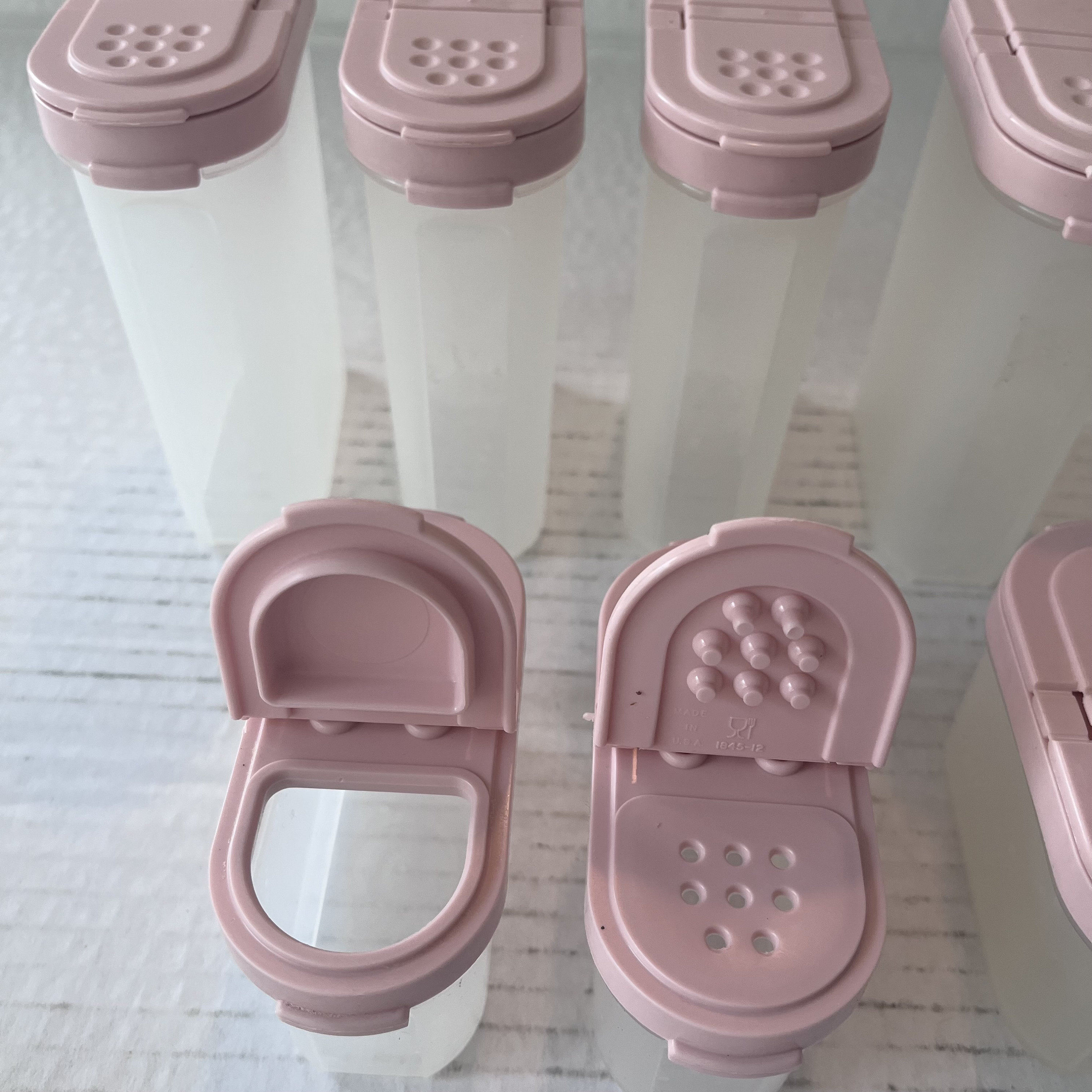 Vintage Tupperware, Modular Mate, Spice Rack, Pink, Grey, Ivory ...