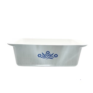 Vintage Corning Ware, Blue Cornflower, Milk White Glass Ovenware, Loaf ...