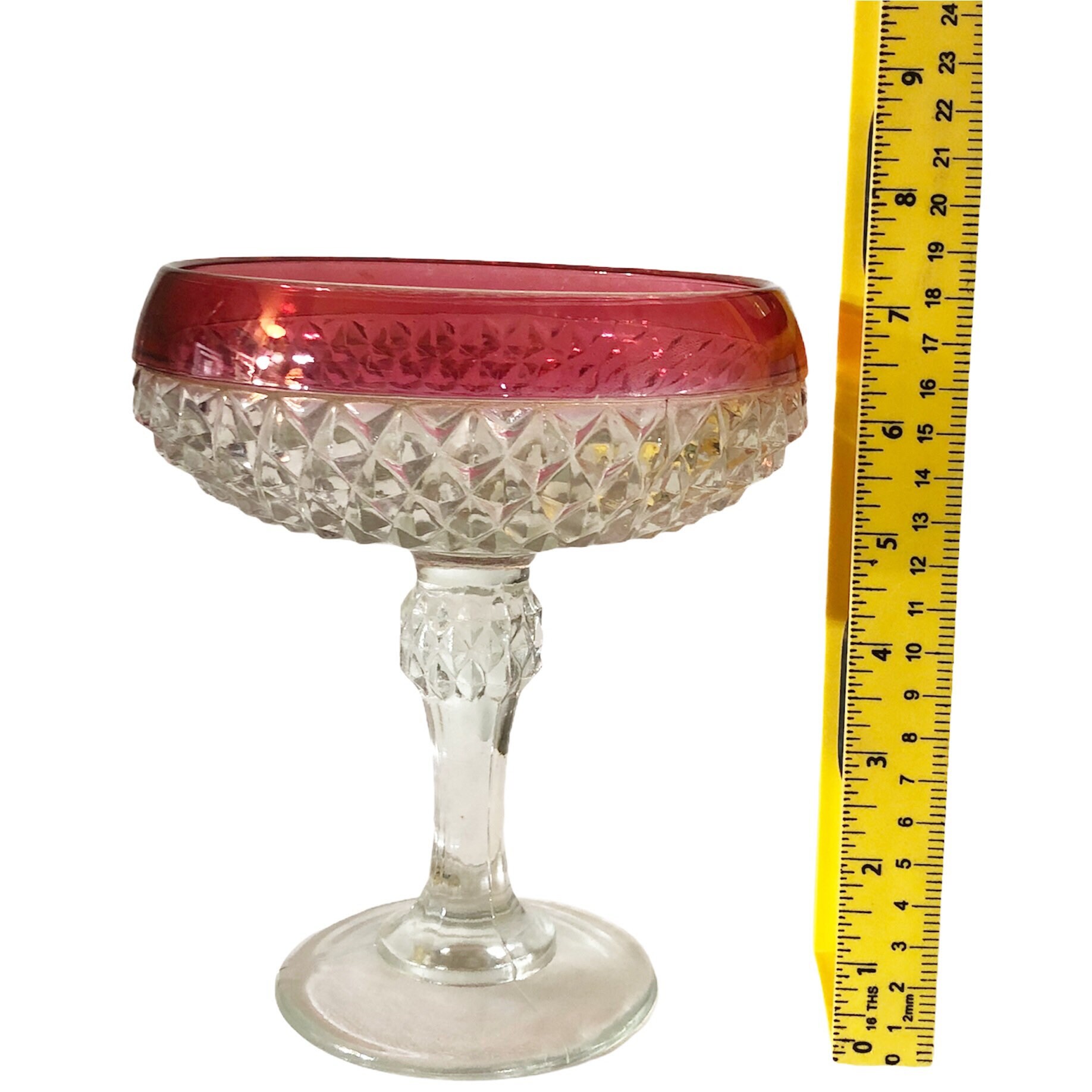 Vintage Kings Crown Rubycandy Dish With Lid Indiana Glass - Etsy