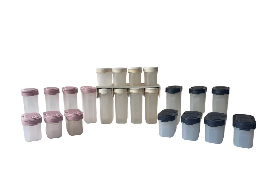 Vintage Tupperware, Modular Mate, Spice Rack, Pink, Grey, Ivory ...