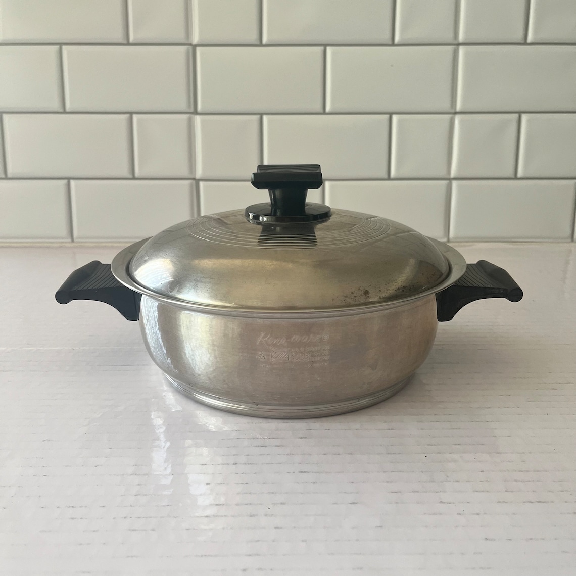 Vintage RENA WARE Cookware, Stock Pot, Stainless Steel 3 Ply, USA ...