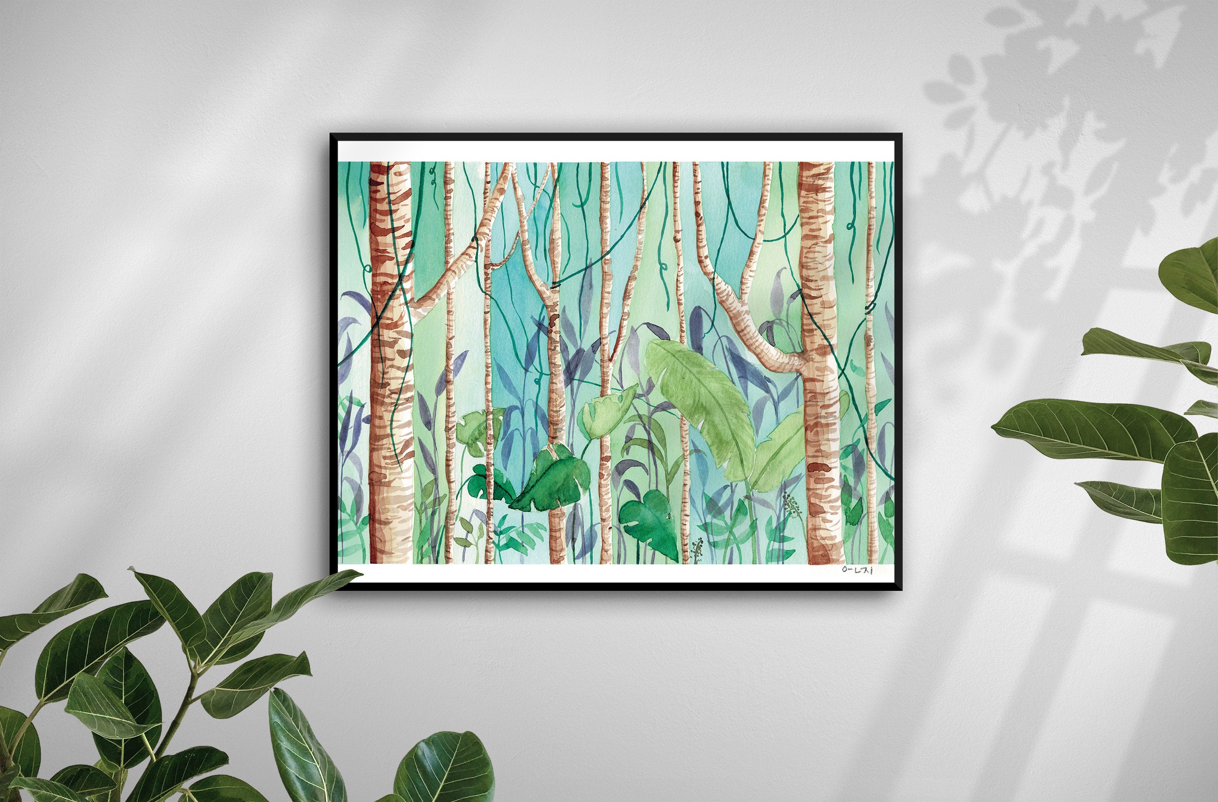Jungle Print Jungle Wall Art Printable Wall Art Home Decor - Etsy