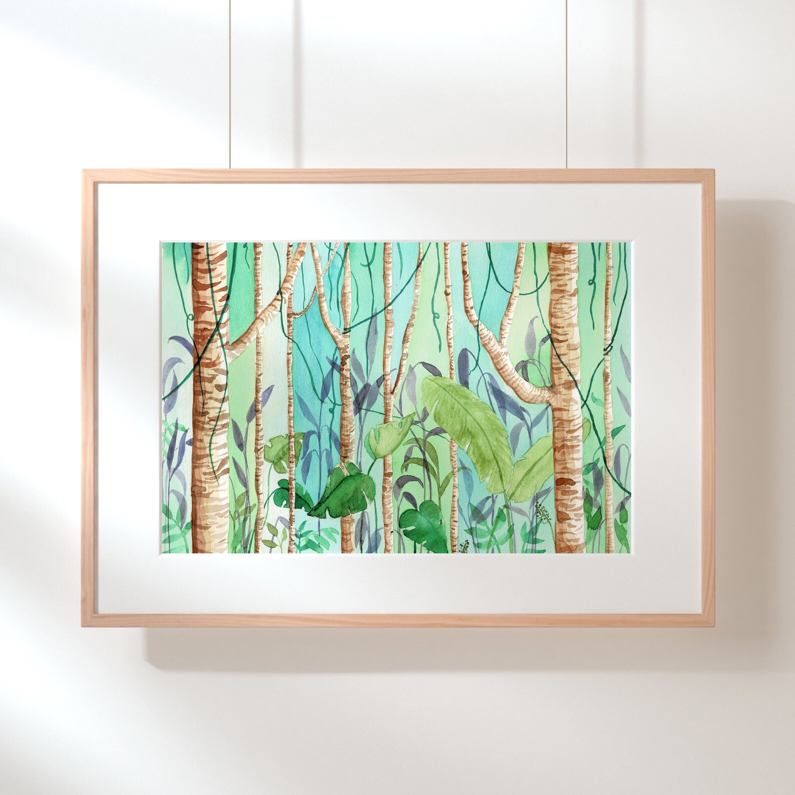 Jungle Print Jungle Wall Art Printable Wall Art Home Decor - Etsy