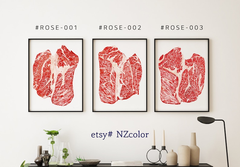 STEAK Art Print, Butcher Shop Poster, Printable Beef Art Poster ...