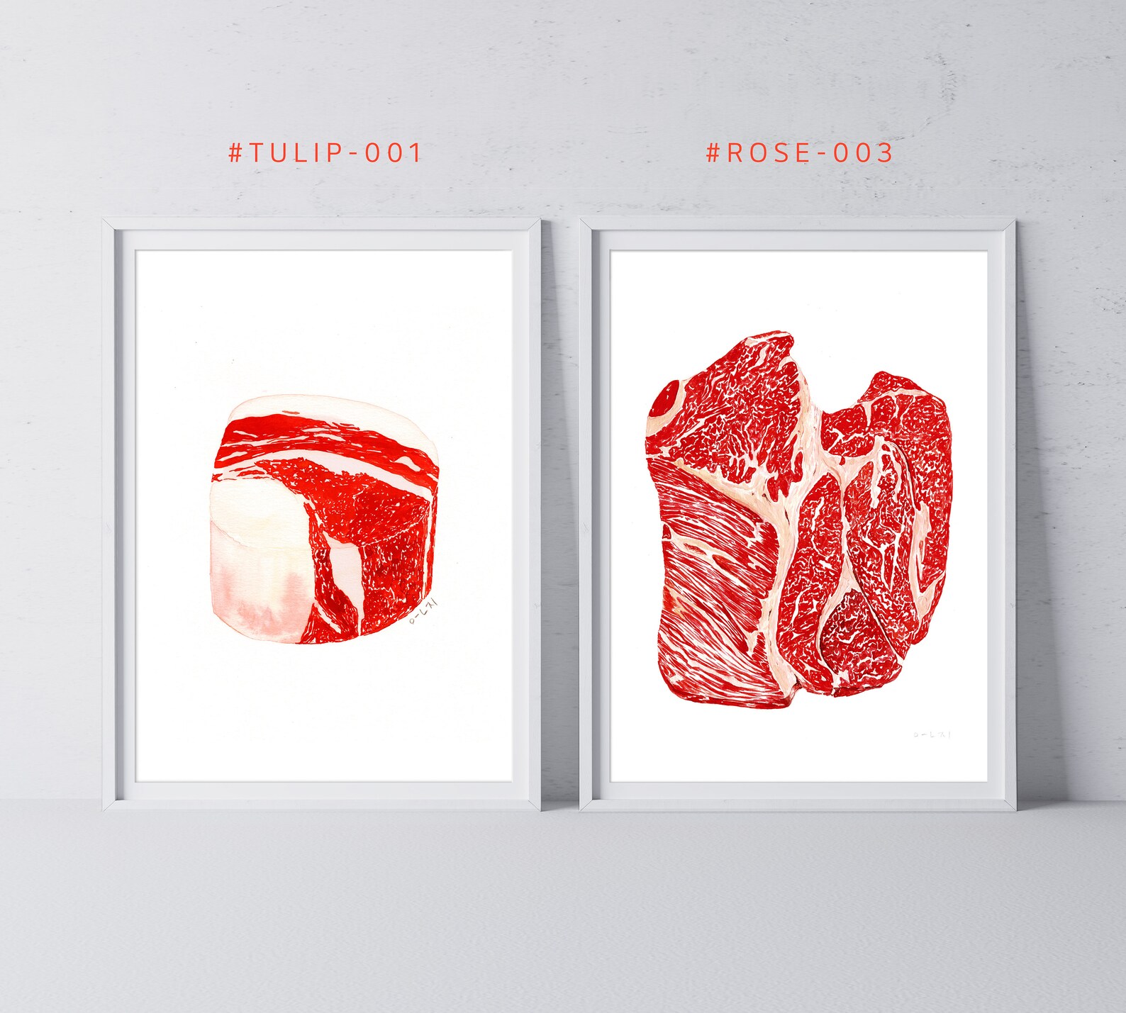 Brisket Art Print, Kitchen Decor, Marbled Meat Poster, Steak Poster ...