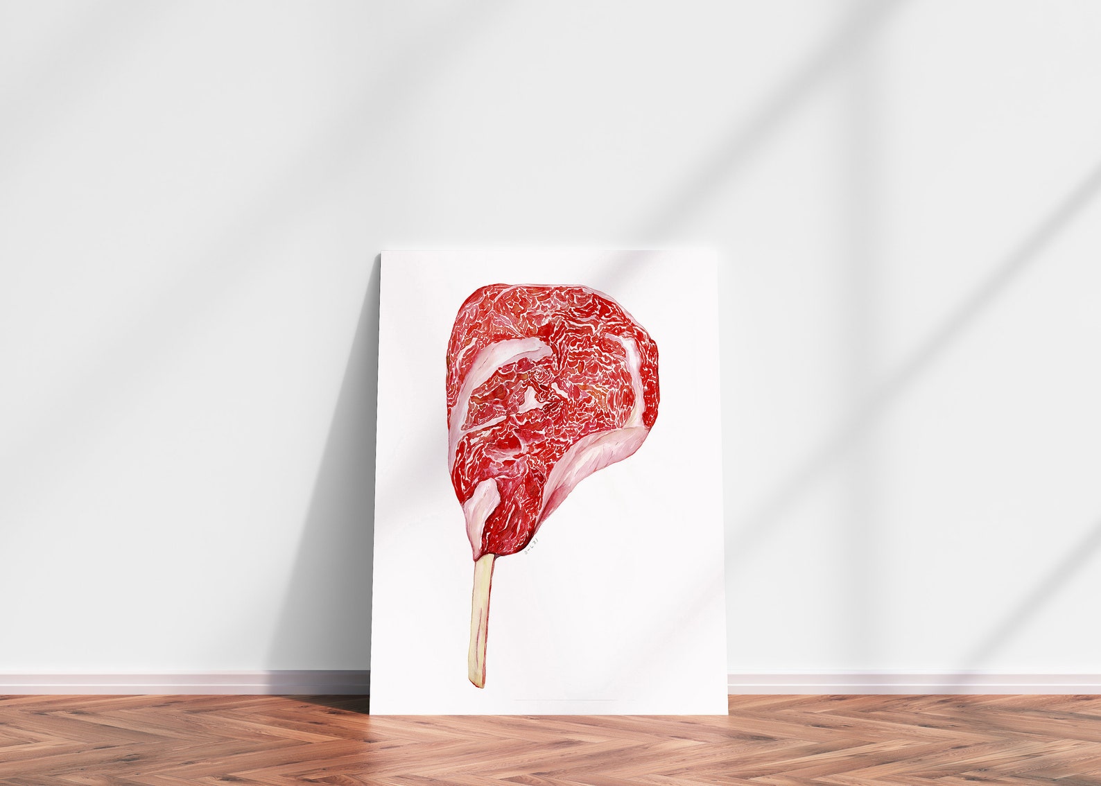 TOMAHAWK STEAK Butcher Art Print – BBQ Kitchen Wall Art – Printable ...